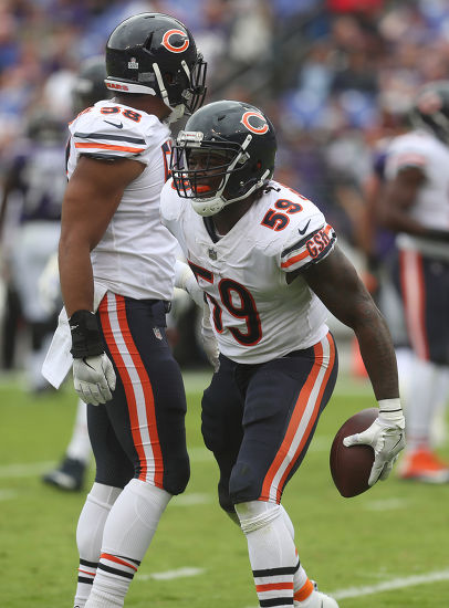 Chicago Bears Lb Danny Trevathan 59 Editorial Stock Photo - Stock Image ...