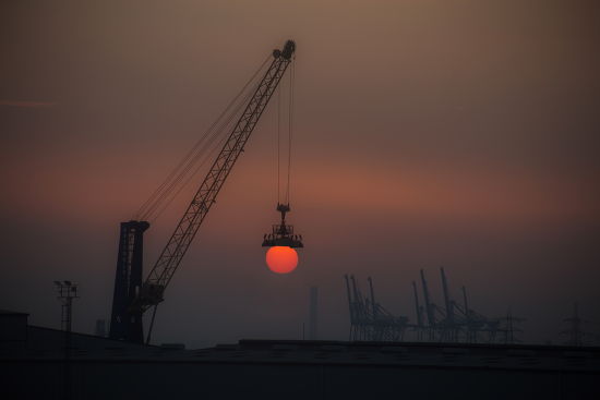 Input Red Sun Phenomenon Caused By Editorial Stock Photo - Stock Image ...