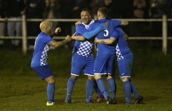 Corey Davies Caerau Celebrates Team Mates Editorial Stock Photo - Stock ...