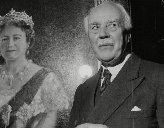 Stanley Cursiter Scottish Artist Unveiling His Editorial Stock Photo ...