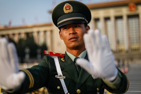 Chinese Peoples Liberation Army Pla Soldier Editorial Stock Photo ...