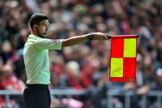 Linesman Indicating Offside Editorial Stock Photo - Stock Image ...