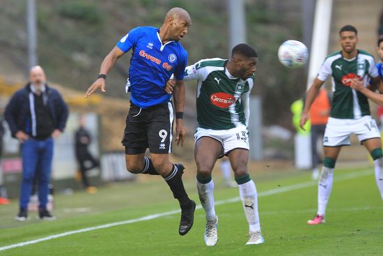 Calvin Andrew Challenges Nathan Blissett During Editorial Stock Photo ...