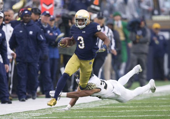 Notre Dame Wide Receiver Cj Sanders Editorial Stock Photo - Stock Image ...