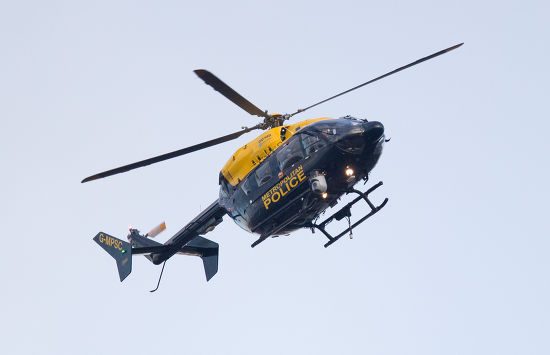 Metropolitan Police Helicopter Ccv Cameras Hovers Editorial Stock Photo ...