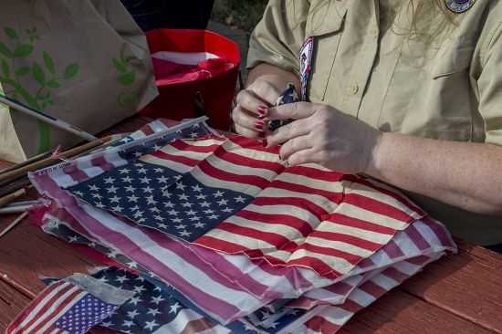 American Flag Retirement Ceremony Flag Burning Editorial Stock Photo ...