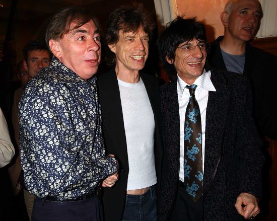 Lord Andrew Lloyd Webber Mick Jagger - Foto de stock de contenido ...