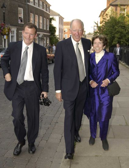 Lord Jacob Rothschild His Wife Lady - Foto de stock de contenido ...
