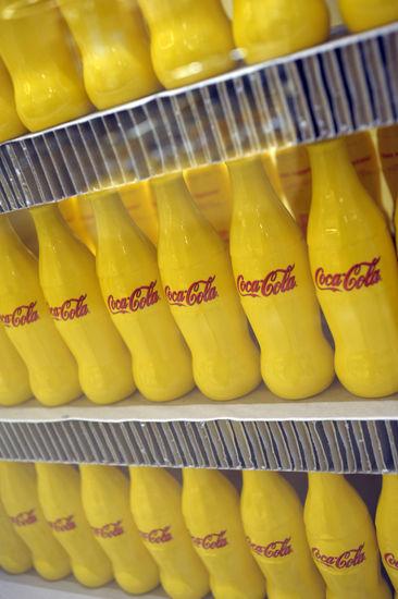 Yellow Coke Bottles Just One Limited Editorial Stock Photo - Stock ...
