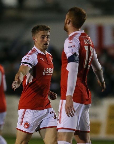 Jack Sowerby Fleetwood Town Celebrates Scoring Editorial Stock Photo ...