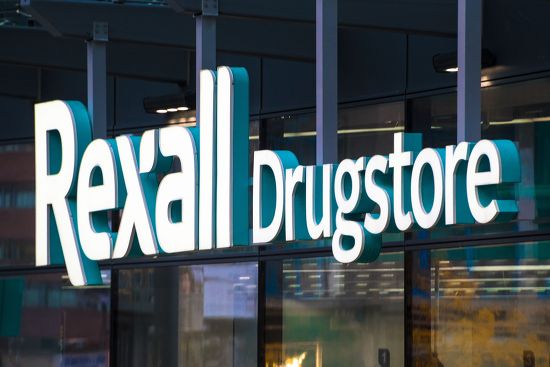 Rexall Drugstore Sign Editorial Stock Photo - Stock Image | Shutterstock