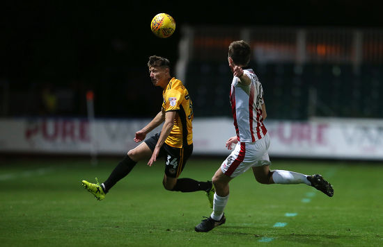 Tom Hillman Newport County Challenged By Editorial Stock Photo - Stock ...