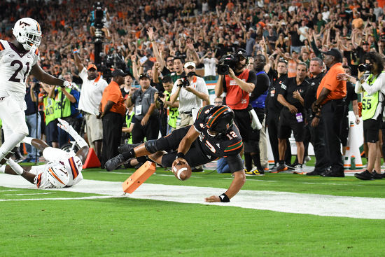 Malik Rosier 12 Miami Action During Editorial Stock Photo - Stock Image ...