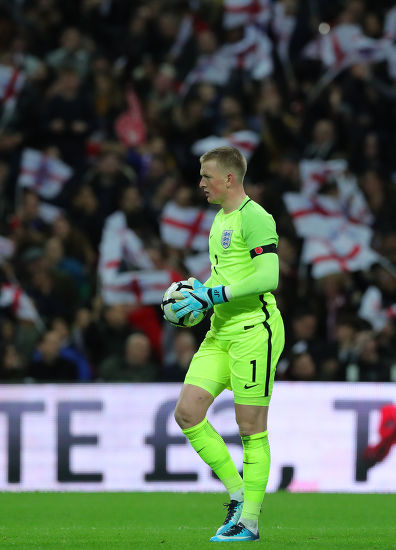 Jordan Pickford Goalkeeper England During International Editorial Stock ...