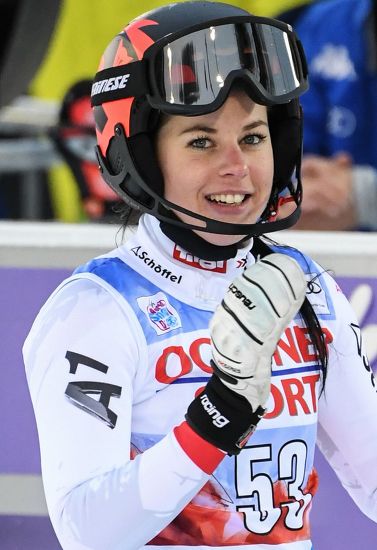 Stephanie Brunner Austria Reacts Finish Area Editorial Stock Photo ...
