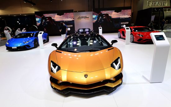 Lamborghinis On Display During Opening Day Editorial Stock Photo ...