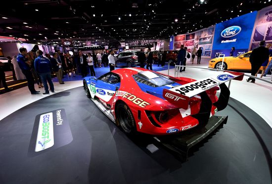 Ford Gt On Display During Opening Editorial Stock Photo - Stock Image ...