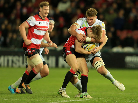 Henry Purdy Gloucester Rugby Tackled By Editorial Stock Photo - Stock ...
