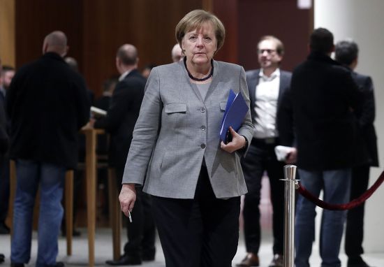 Chancellor Angela Merkel During Break Exploratory Editorial Stock Photo ...
