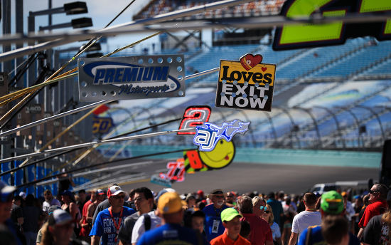 Crowd Walks Along Pit Stop Area Editorial Stock Photo - Stock Image ...