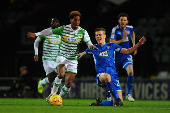 Rhys Browne Yeovil Town Battles Ball Editorial Stock Photo - Stock ...