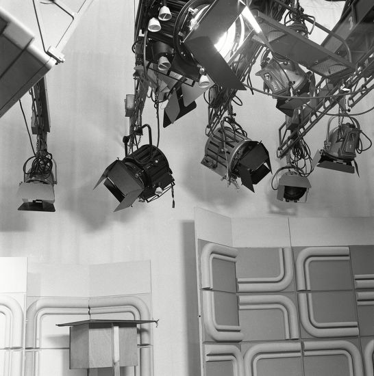Tv Studio Featuring Tv Lighting Gantry Editorial Stock Photo - Stock ...