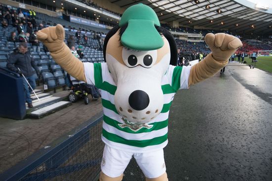 Hoopy Celtic Mascot Before Betfred Scottish Editorial Stock Photo ...