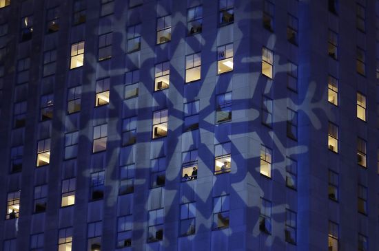 People Looking Out Windows Building Seen Editorial Stock Photo - Stock ...