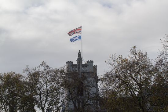 Scottish Saltire Flies Supreme Court Building Editorial Stock Photo ...