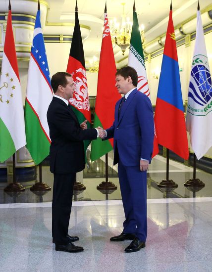 Dmitry Medvedev Sapar Isakov Editorial Stock Photo - Stock Image ...