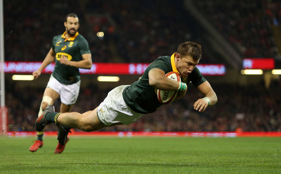 Handre Pollard South Africa Scores Try Editorial Stock Photo - Stock ...