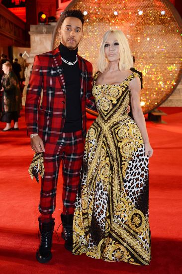 Lewis Hamilton Donatella Versace Editorial Stock Photo - Stock Image ...