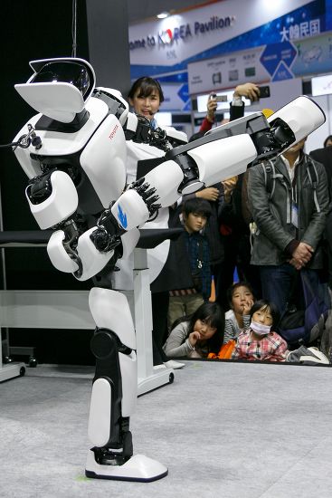 Toyota Robot Thr3 Performs During International Editorial Stock Photo ...