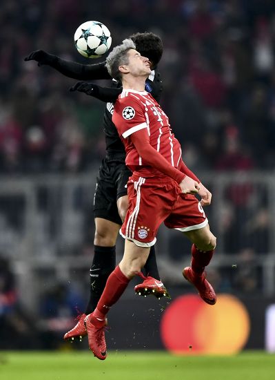 Bayerns Robert Lewandowski Front Action Against Editorial Stock Photo ...