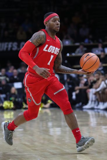 New Mexicos Chris Mcneal Dribbles Court Editorial Stock Photo - Stock ...
