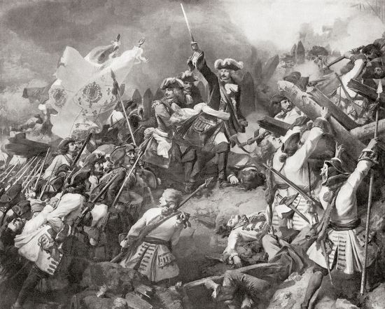 Marshal Villars Leads French Charge Battle Editorial Stock Photo ...