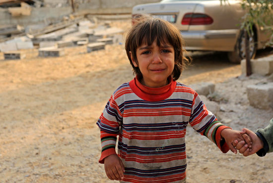 Palestinian Child While Standing Near House Editorial Stock Photo ...
