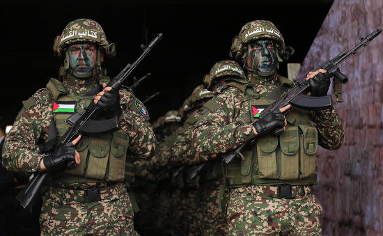 Palestinian Members Qassam Brigades Militia Wing Editorial Stock Photo ...