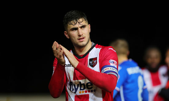 Jordan Mooretaylor Exeter City Applauds Fans Editorial Stock Photo ...