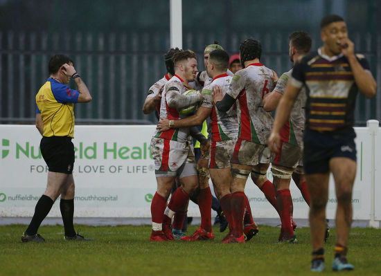 Dan Mugford Plymouth Albion Celebrates His Editorial Stock Photo ...