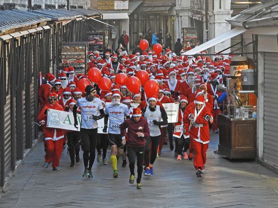 Traditional Santa Claus Race Held Splendid Editorial Stock Photo ...