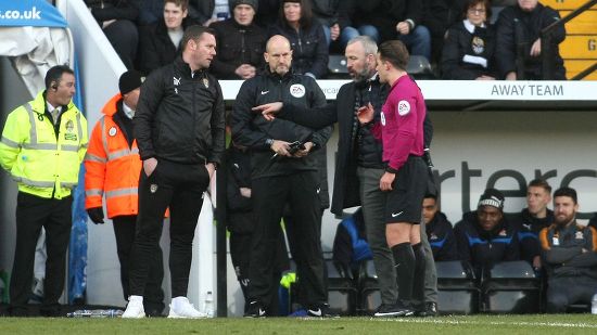 Referee Anthony Backhouse Has Word Kevin Editorial Stock Photo - Stock ...