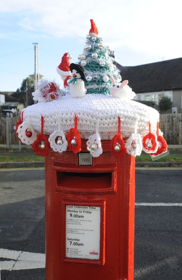 Knitted Toppers On Top Post Boxes Editorial Stock Photo - Stock Image ...