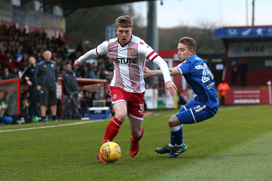 Mark Mckee Stevenage Louis Reed Chesterfield Editorial Stock Photo ...
