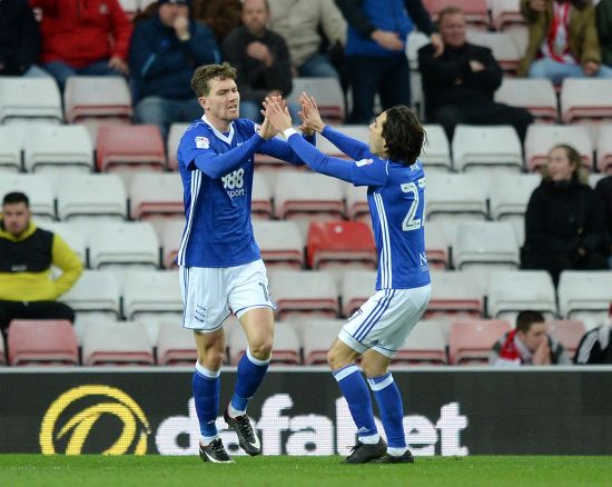 Sam Gallagher Birmingham City Left Celebrates Editorial Stock Photo ...