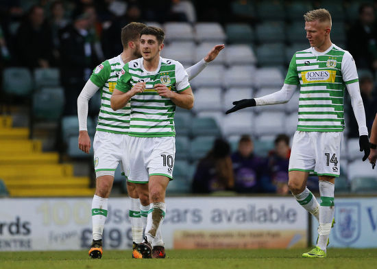 Goal Celebrations Jake Gray Yeovil Town Editorial Stock Photo - Stock ...
