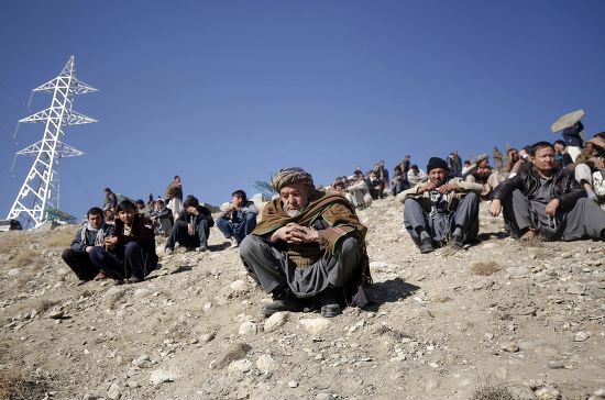 People Wait Bury Victims Day After Editorial Stock Photo - Stock Image ...