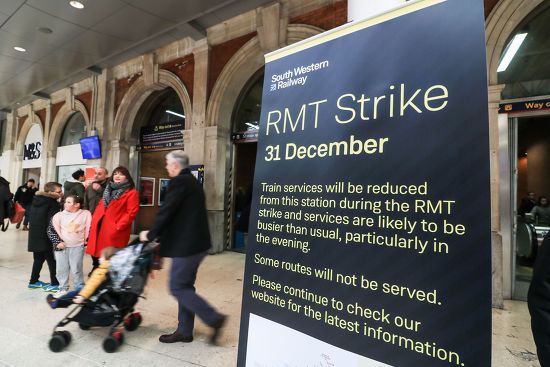 Rmt Union Srike Sign Editorial Stock Photo - Stock Image | Shutterstock