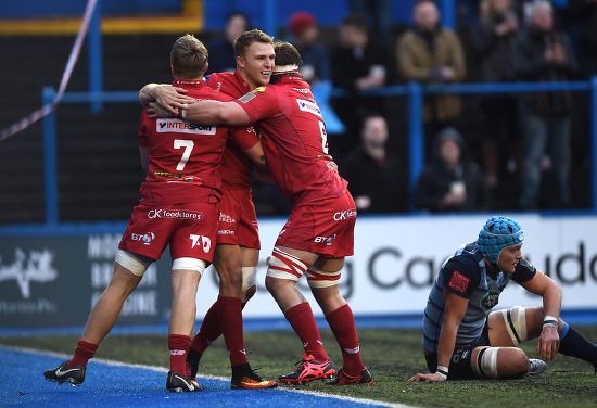 Tom Prydie Scarlets Celebrates His Try Editorial Stock Photo - Stock ...