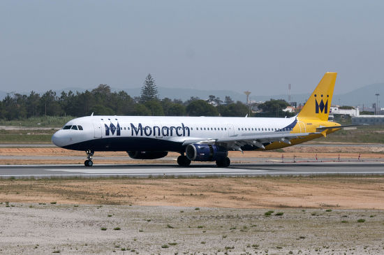 Monarch Airplane Taking Off Faro Airport Editorial Stock Photo - Stock ...